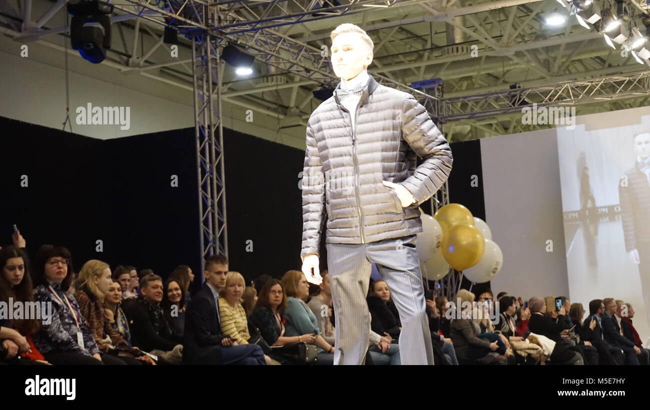 Catwalk model show in Moscow Stock Photo - Alamy