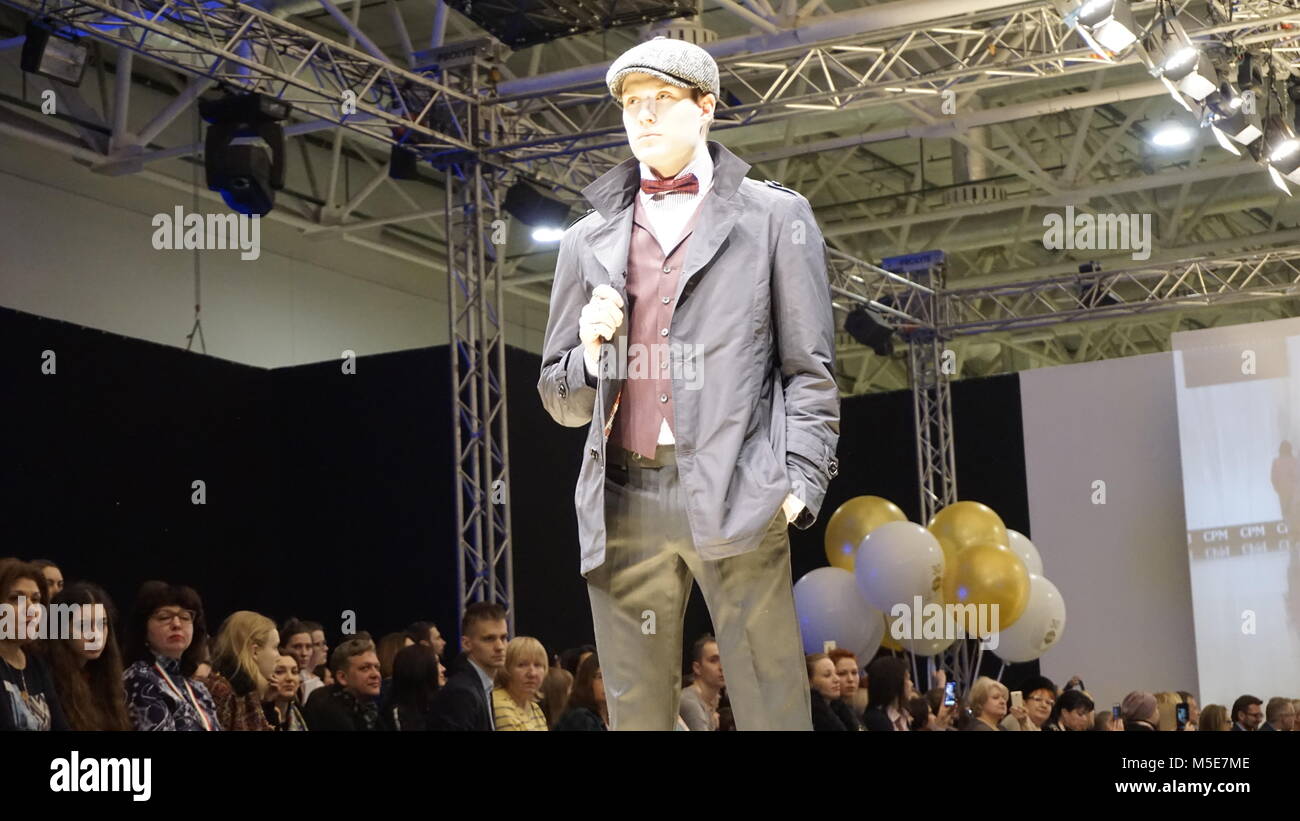Catwalk model show in Moscow Stock Photo - Alamy