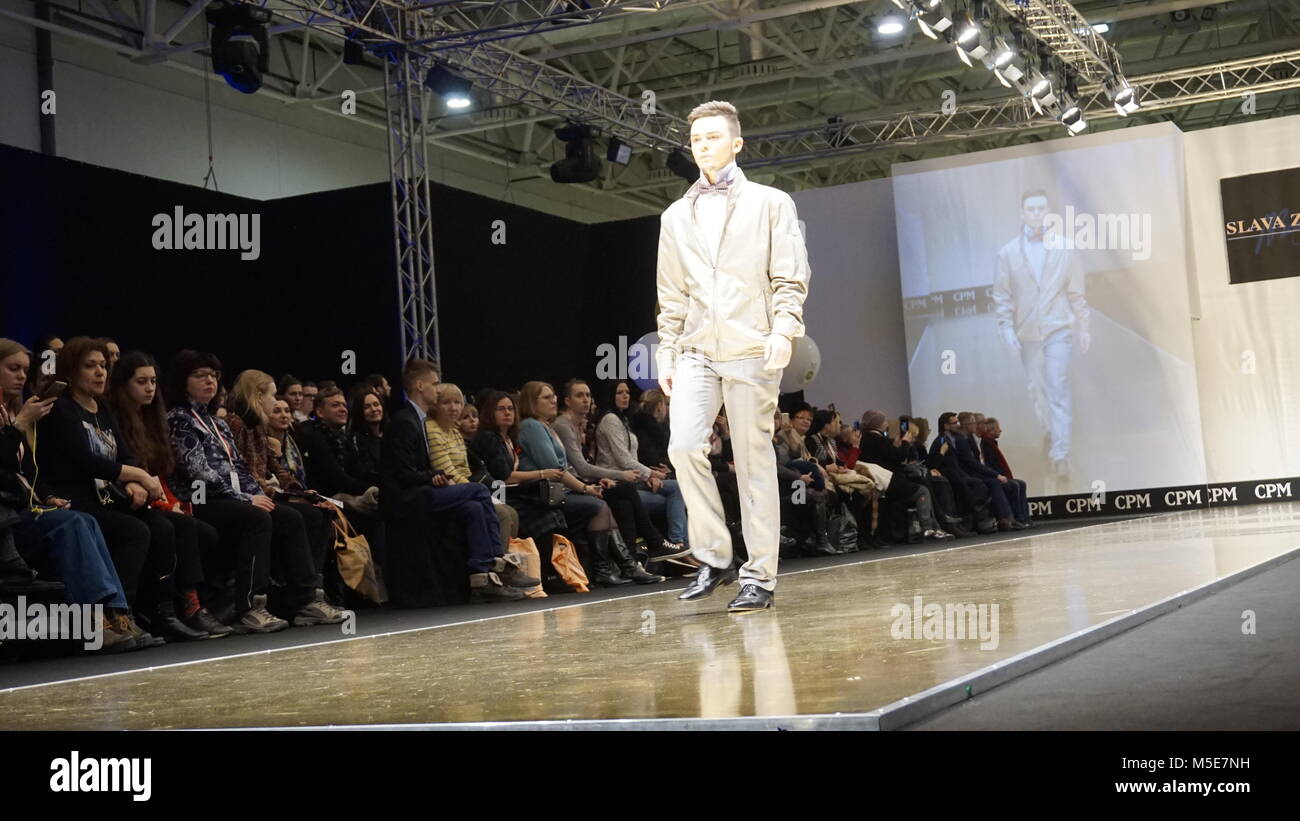 Catwalk model show in Moscow Stock Photo - Alamy