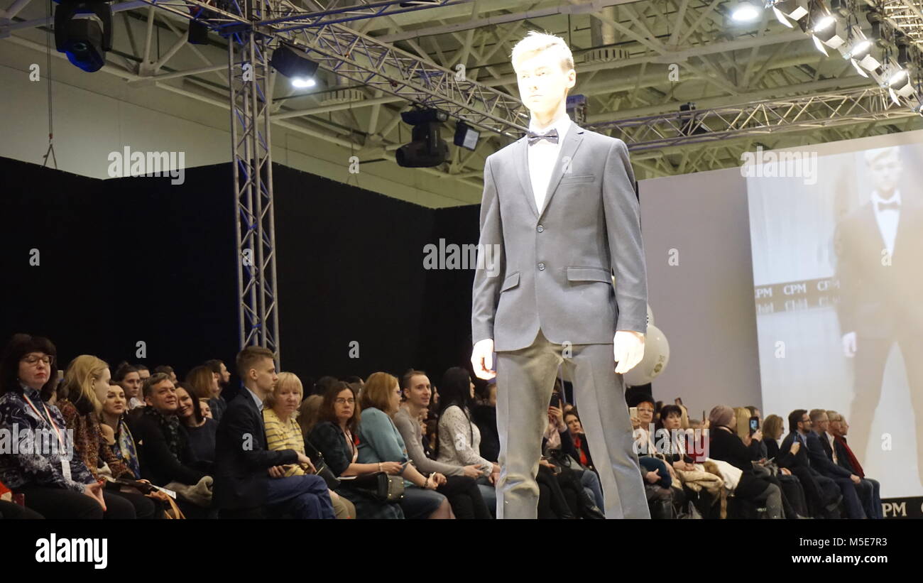 Catwalk model show in Moscow Stock Photo - Alamy