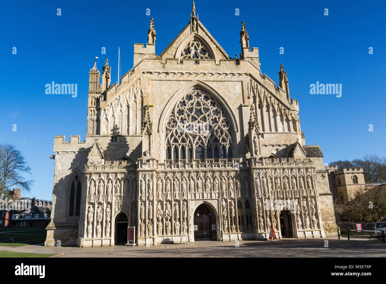Exterior Detail of the Elaborate West Front, Featuring Historic ...