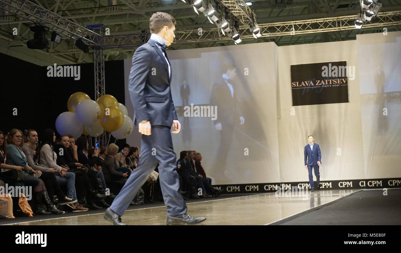 Catwalk model show in Moscow Stock Photo - Alamy
