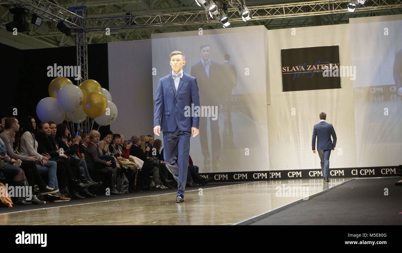 Catwalk model show in Moscow Stock Photo - Alamy