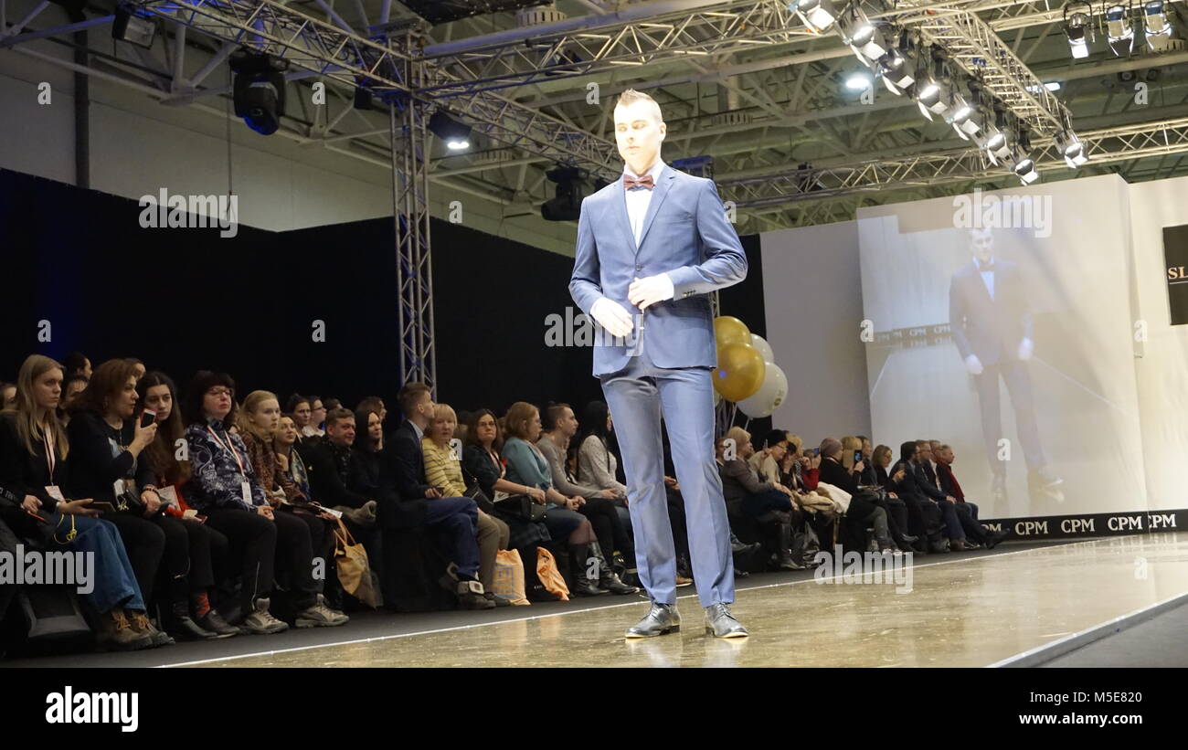 Catwalk model show in Moscow Stock Photo - Alamy