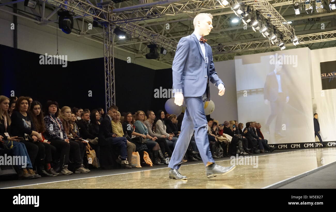 Catwalk model show in Moscow Stock Photo - Alamy