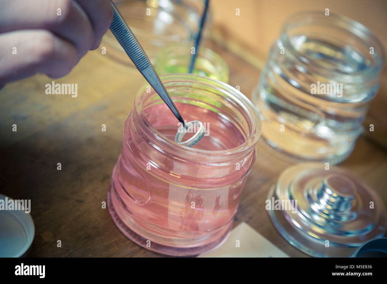 Jeweler making ring hi-res stock photography and images - Alamy
