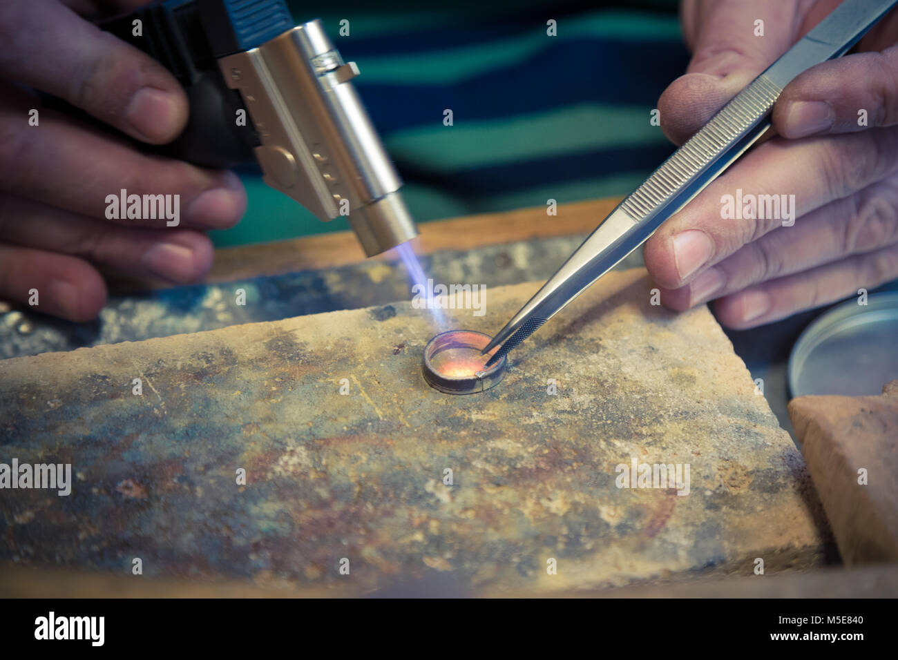 Creating a wedding ring Stock Photo - Alamy