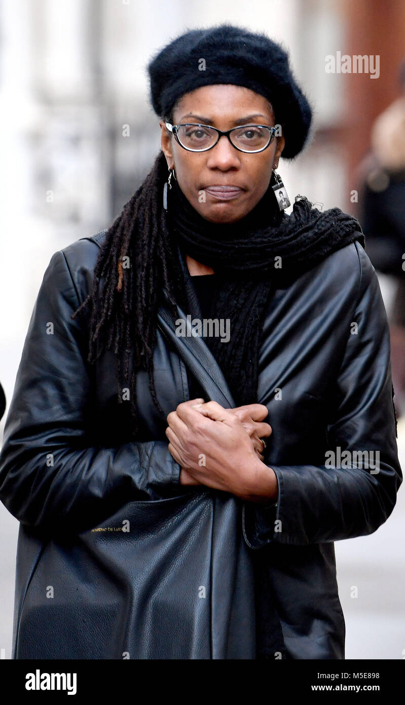 Marcia Rigg Samuel leaves the High Court in London after attending a ...