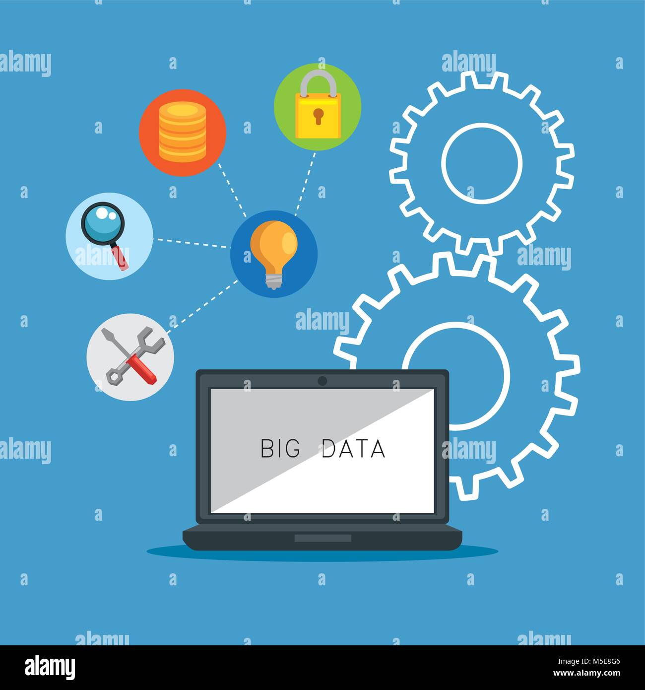 big data set icons Stock Vector Image & Art - Alamy