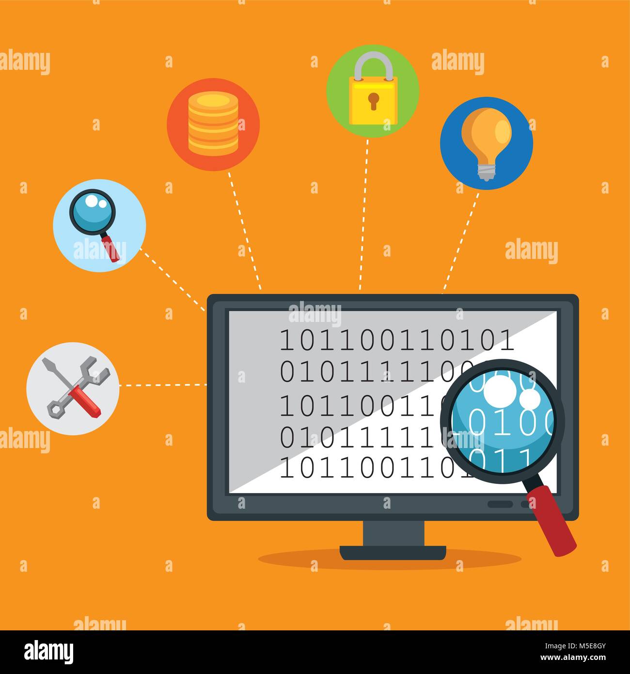 big data set icons Stock Vector Image & Art - Alamy