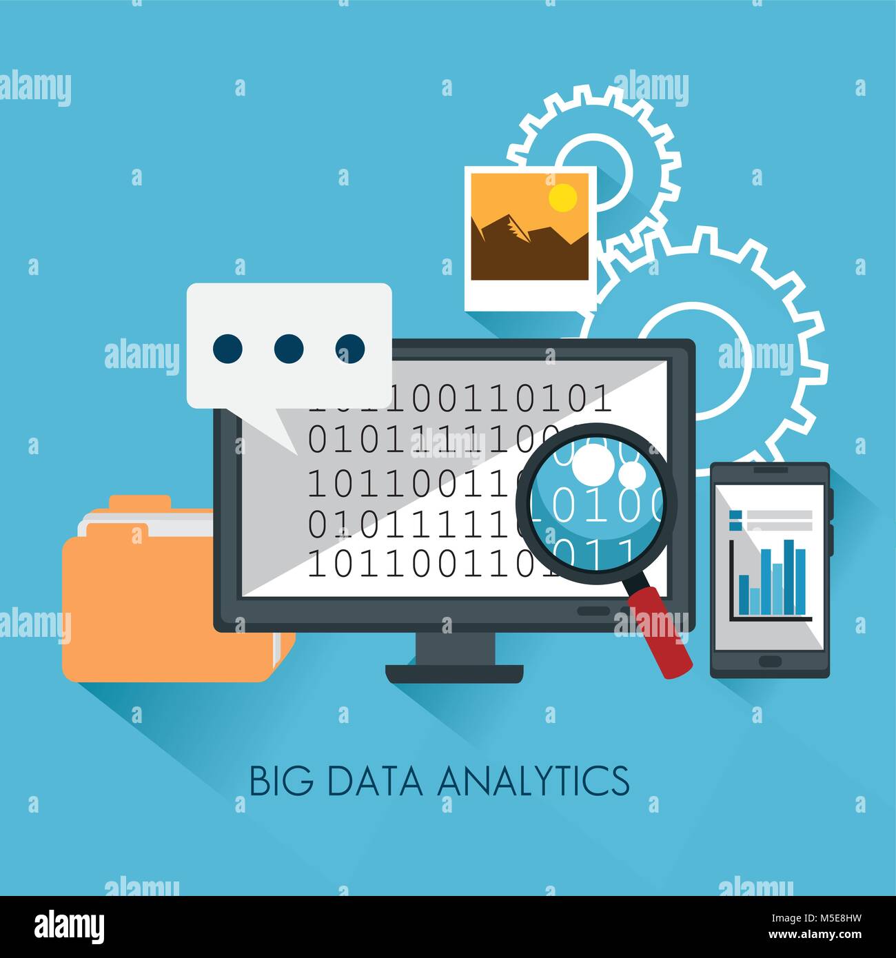 big data set icons Stock Vector Image & Art - Alamy