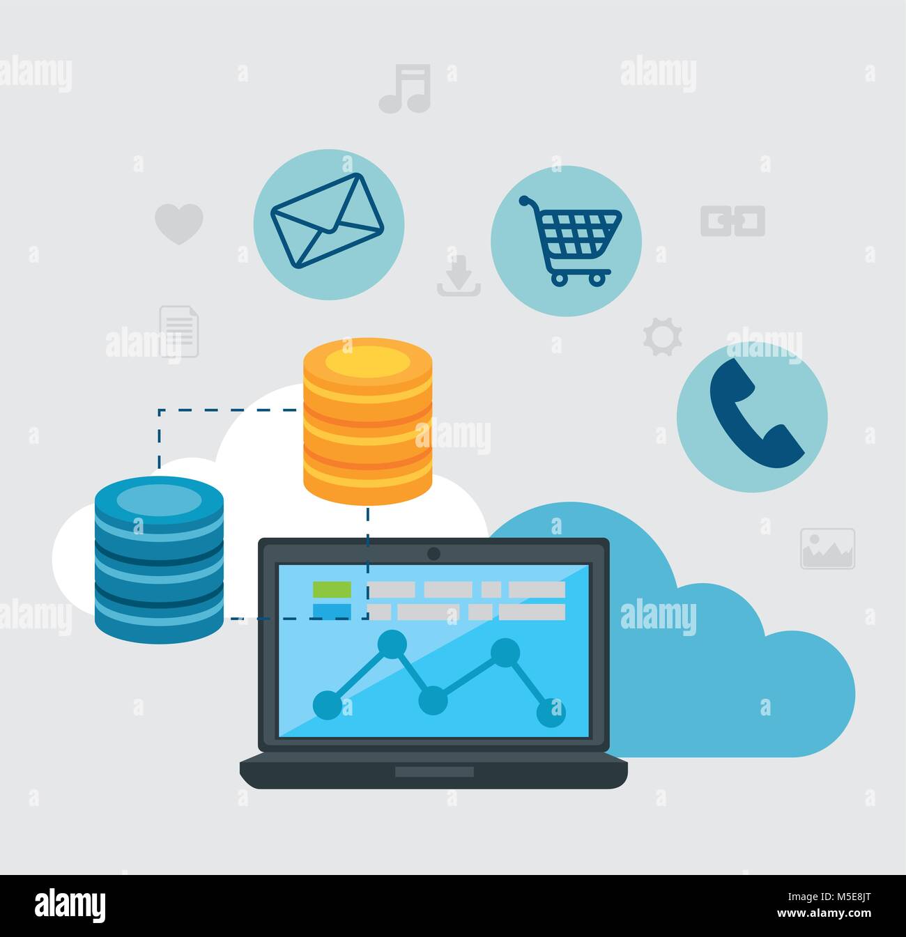 big data set icons Stock Vector Image & Art - Alamy