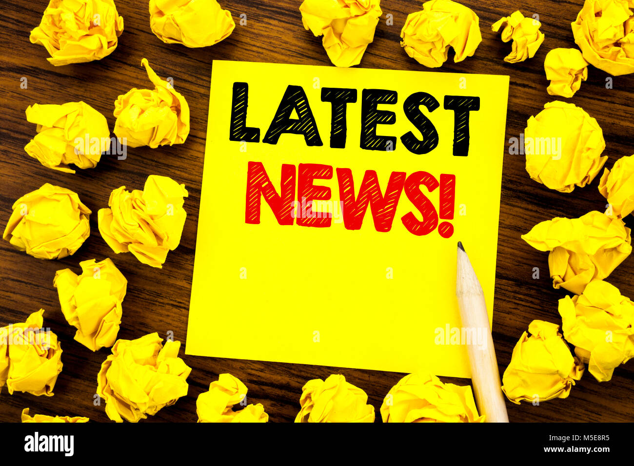 Writing text showing Latest News. Business concept for Fresh Current ...