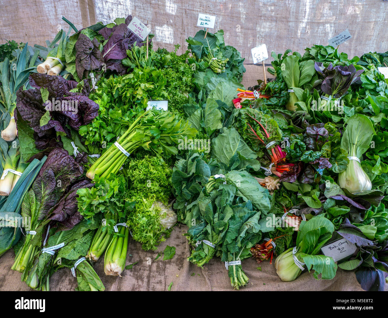 Farmers market swiss chard hi-res stock photography and images - Alamy