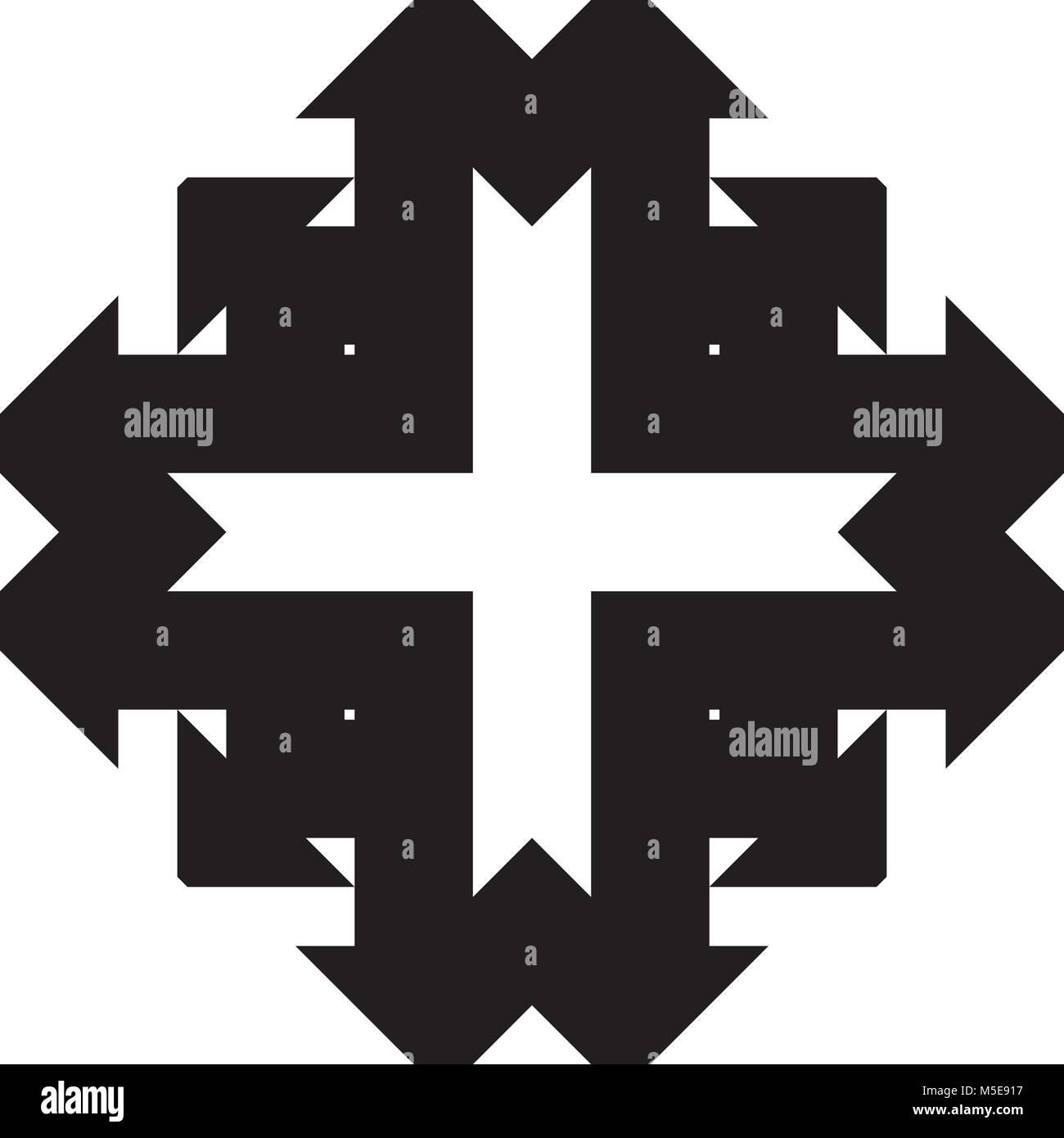 Ornamental directions sign Stock Vector Images - Alamy