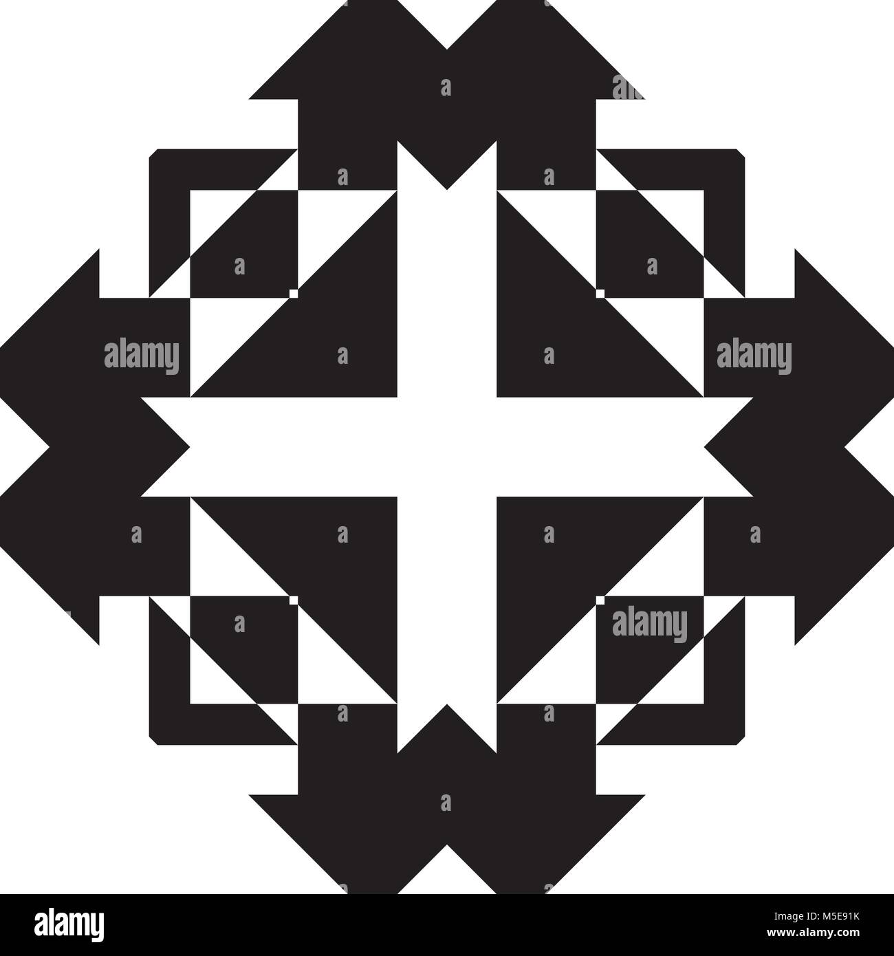 Ornamental directions sign Stock Vector Images - Alamy