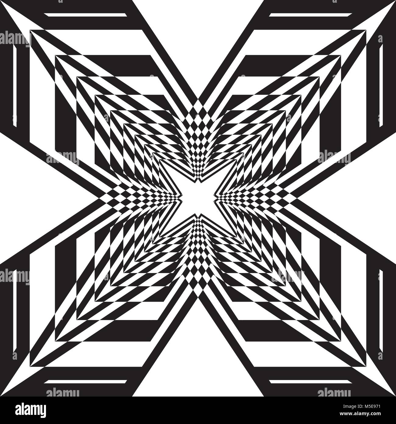 Arabesque stellar ship abstract black on transparent background Stock ...