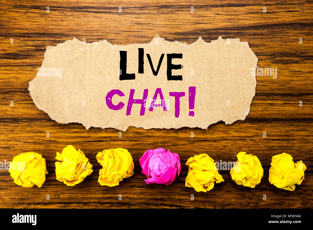 Handwriting text Live Chat . Concept for Communication Livechat Written ...