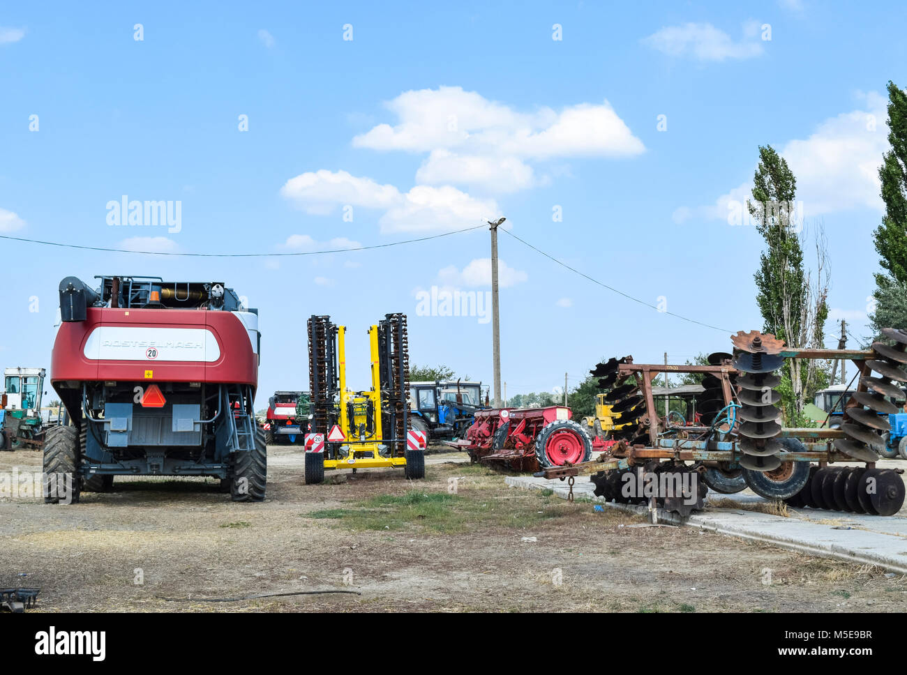 Combine harvesters Torum. Agricultural machinery Stock Photo - Alamy