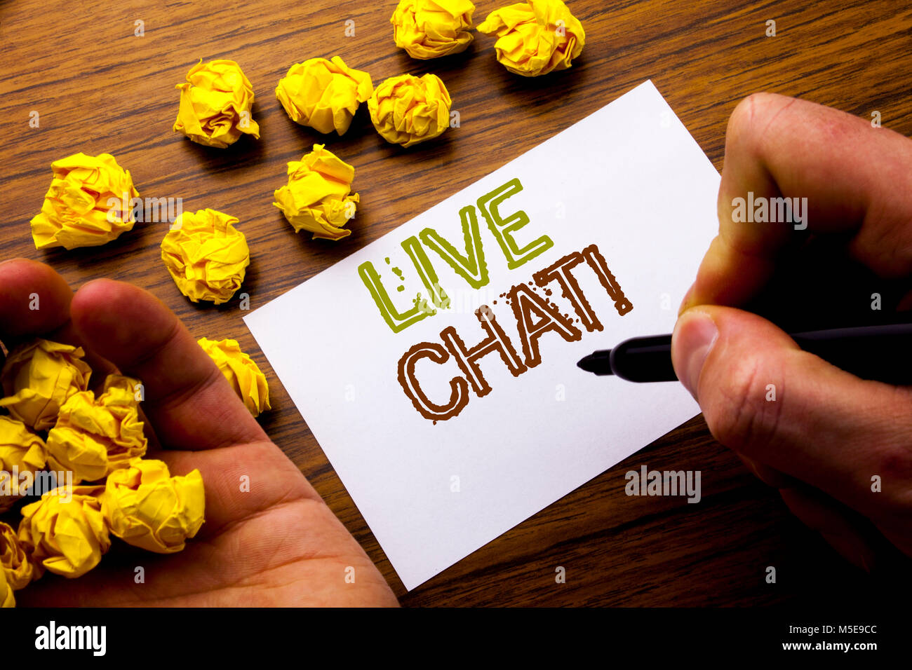 Word, writing Live Chat . Concept for Communication Livechat written on ...