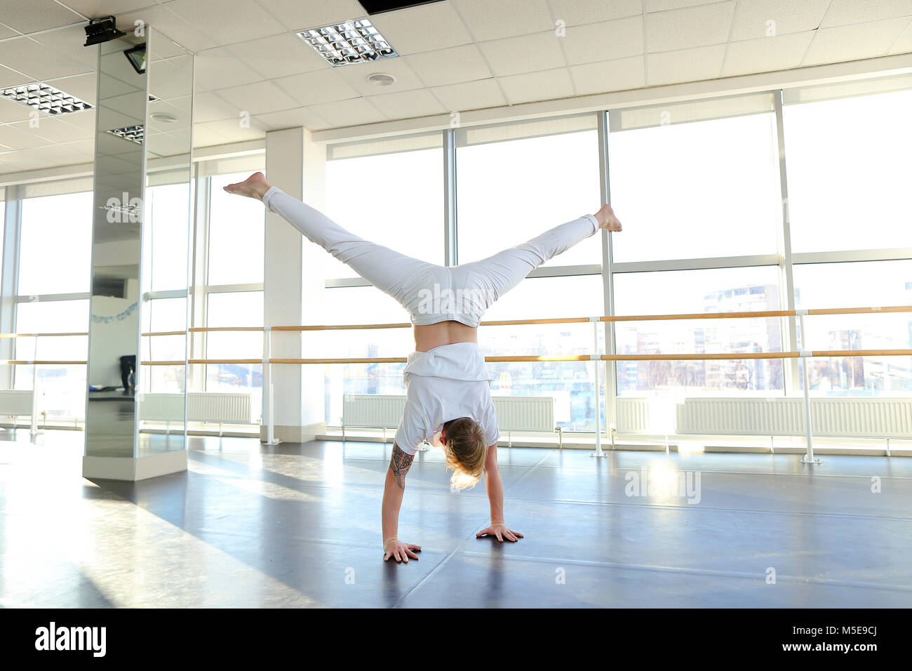 Male person rehearsing before performance Stock Photo - Alamy