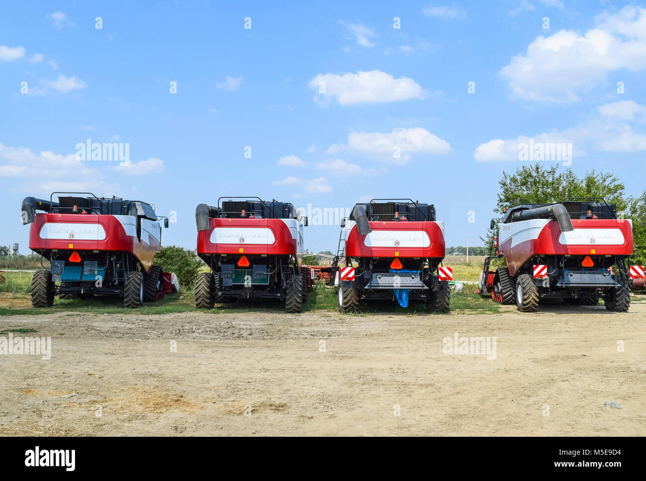Combine harvesters Torum. Agricultural machinery Stock Photo - Alamy