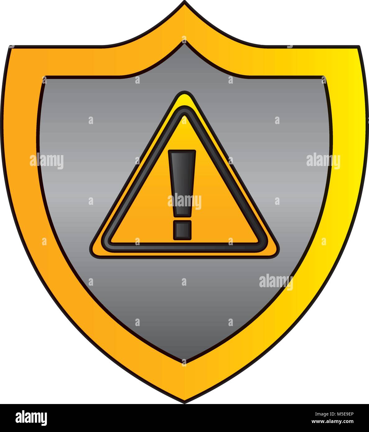 shield protection warning alert error data Stock Vector Image & Art - Alamy