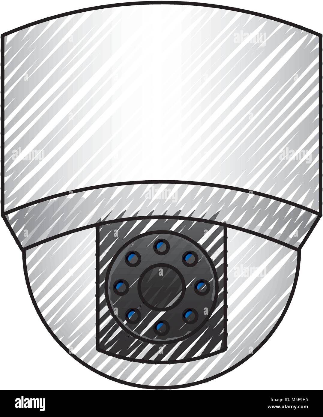 ceiling surveillance camera security technology Stock Vector Image ...