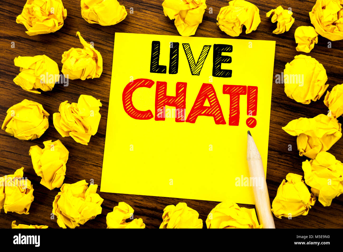 Writing text showing Live Chat . Business concept for Communication ...