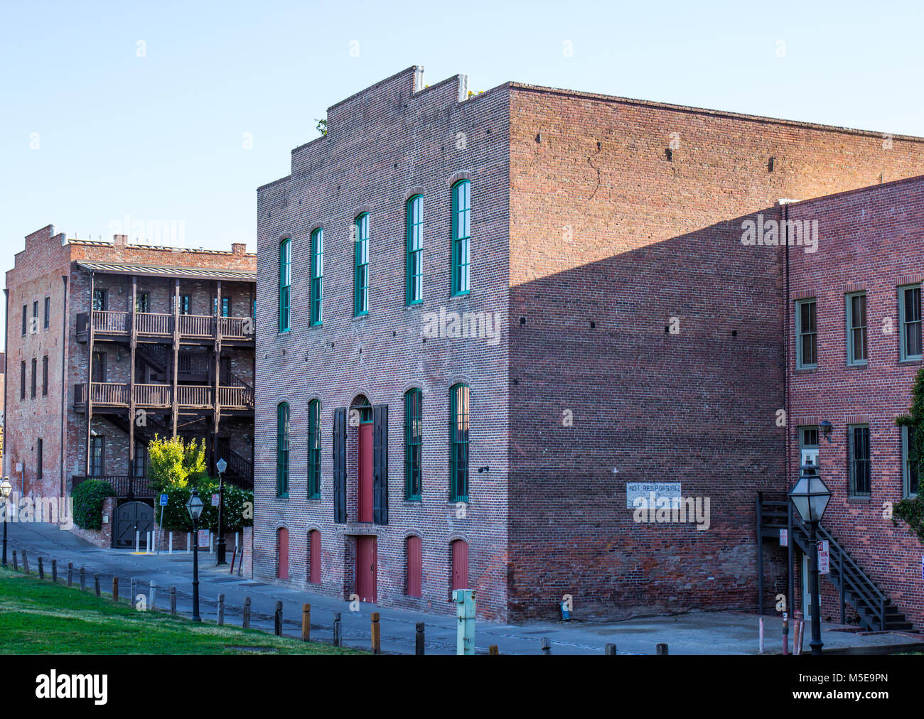 Vintage Multi Story Brick Buildings Stock Photo - Alamy