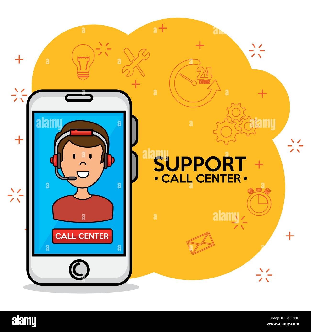 Call center keyboard online Cut Out Stock Images & Pictures - Alamy