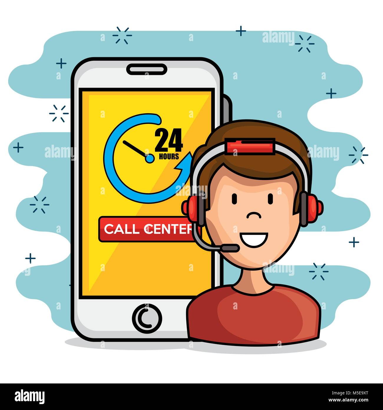 Call center keyboard online Cut Out Stock Images & Pictures - Alamy