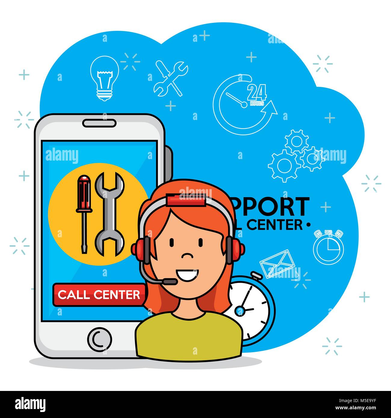 Call center keyboard online Cut Out Stock Images & Pictures - Alamy