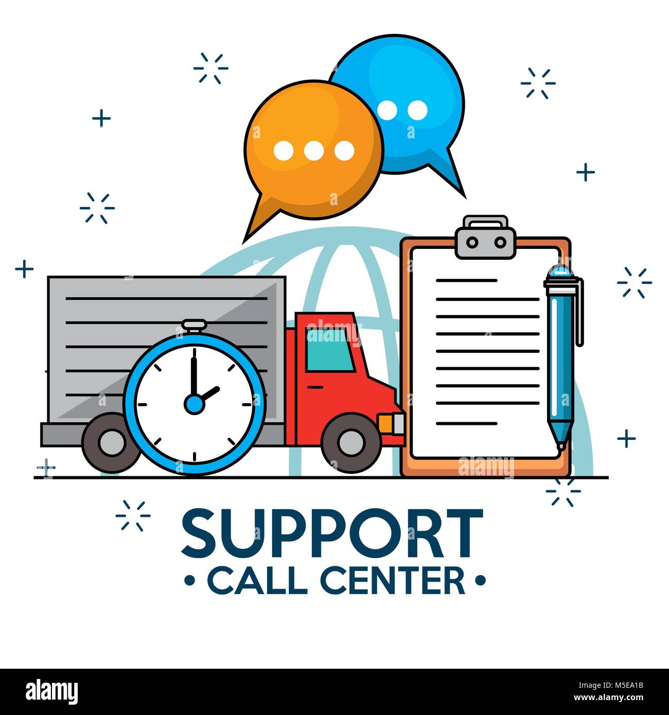 Freighttransportation Stock Vector Images - Alamy