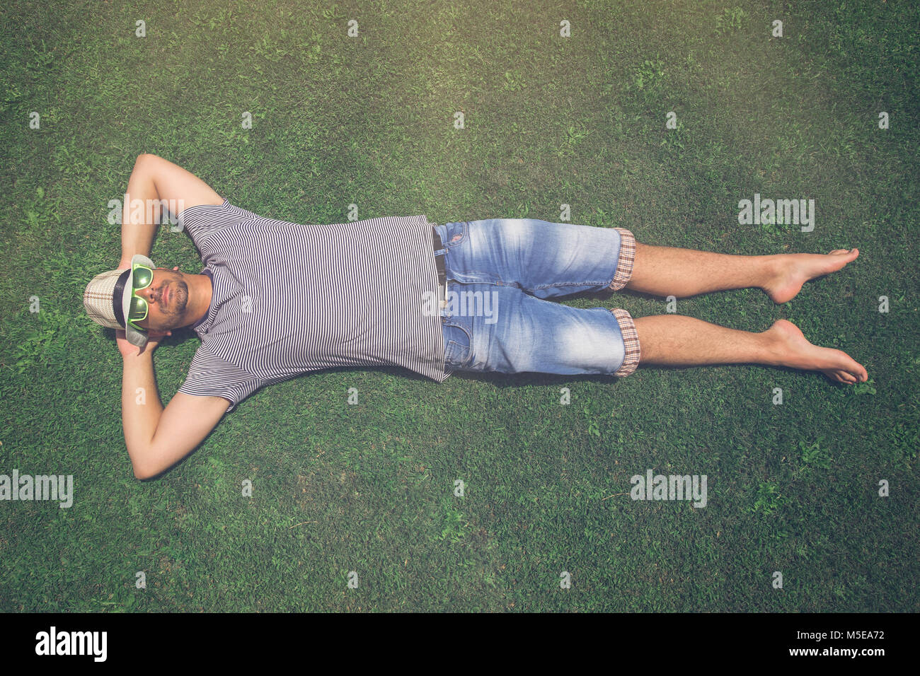 Top down view of man hi-res stock photography and images - Alamy