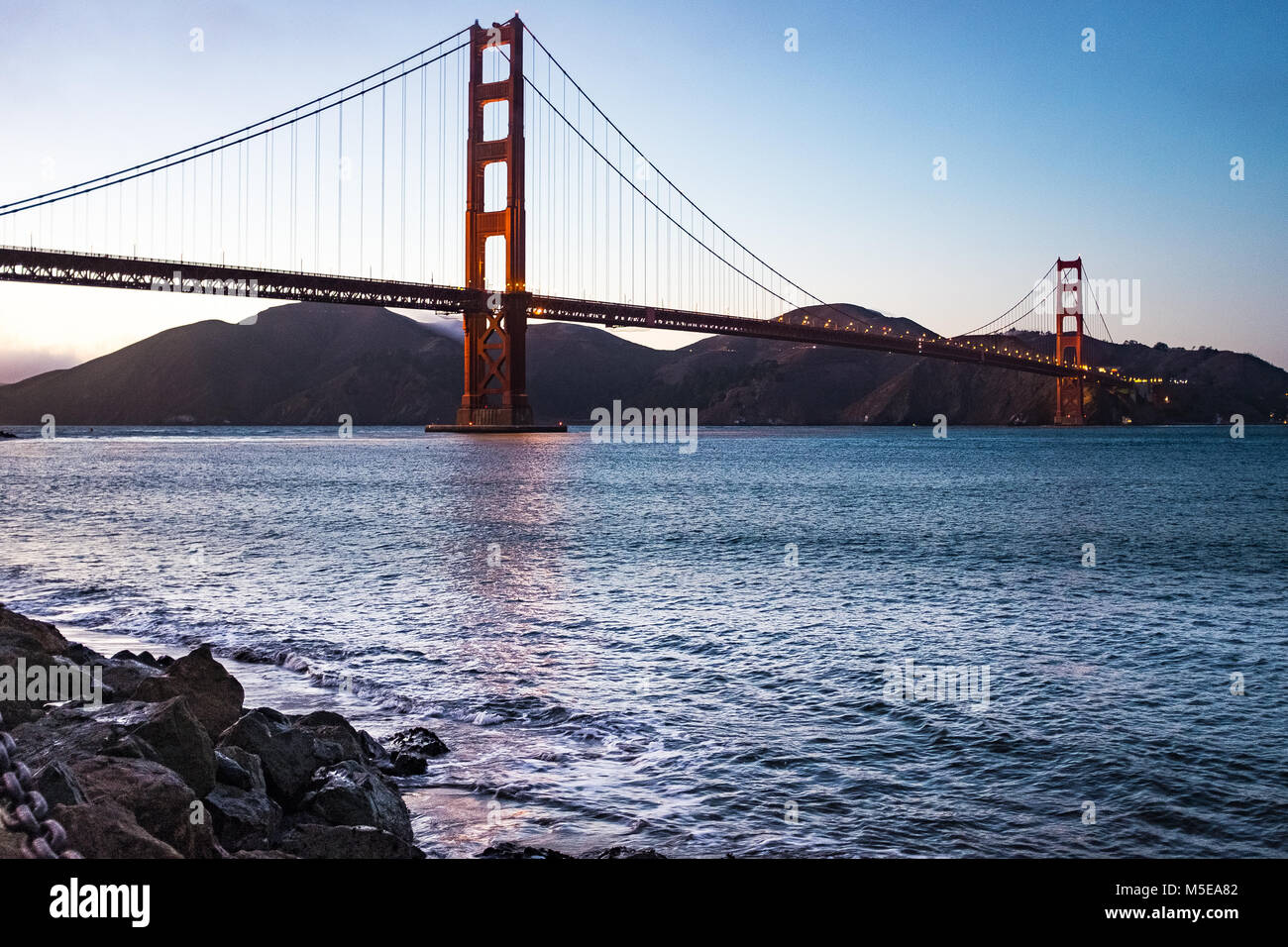 Golden Gate Bridge At Dawn
