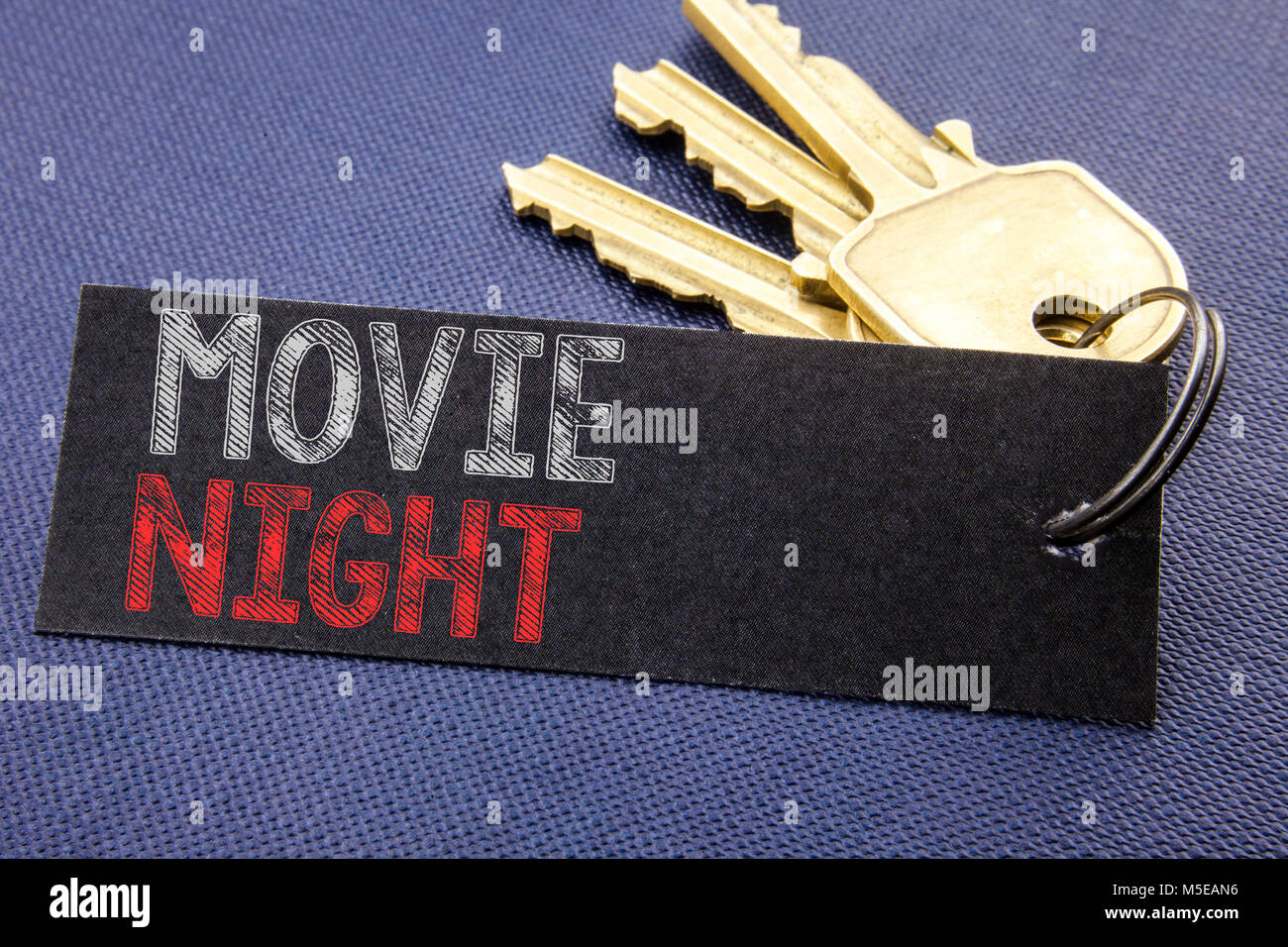 Handwritten text showing Movie Night. Business concept writing for ...