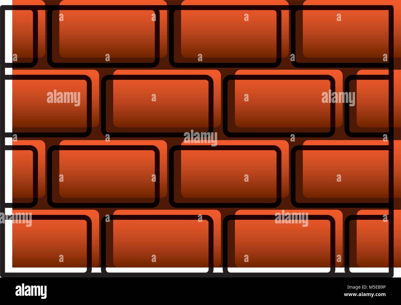 Concrete wall cement blocks Stock Vector Images - Alamy