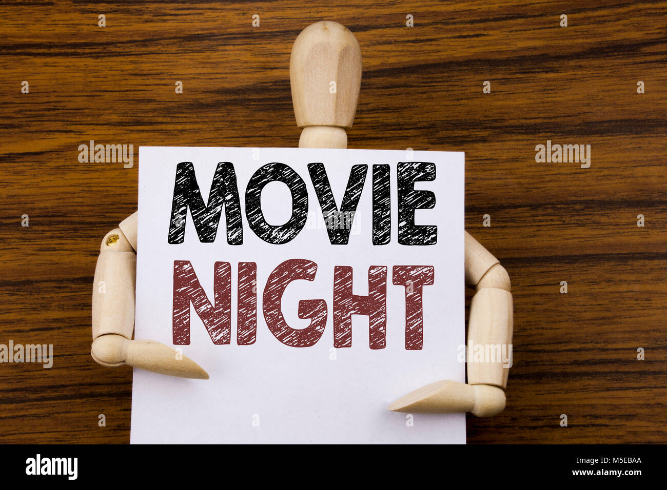 Conceptual hand writing text caption inspiration showing Movie Night ...