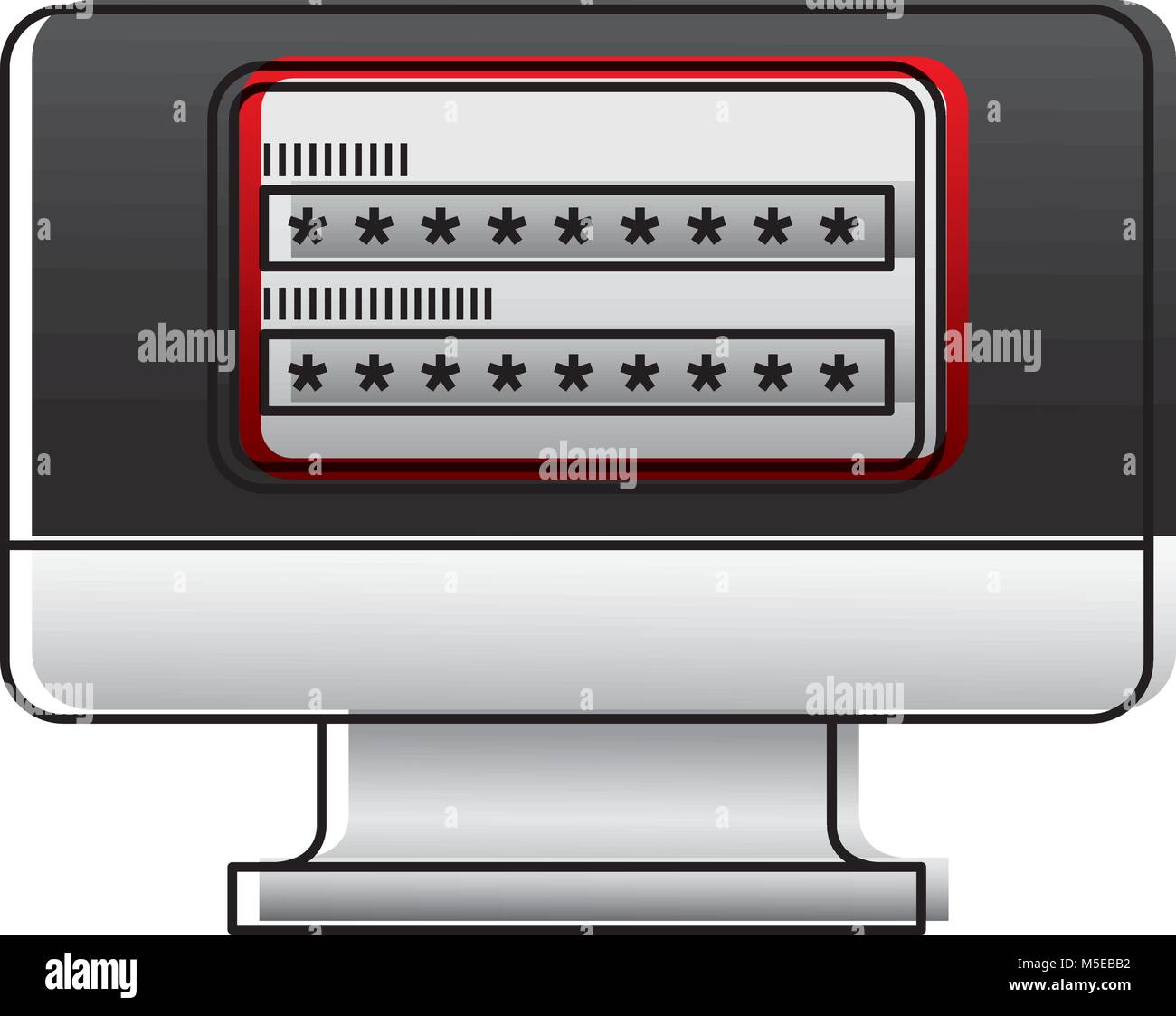 screen computer password login access Stock Vector Image & Art - Alamy