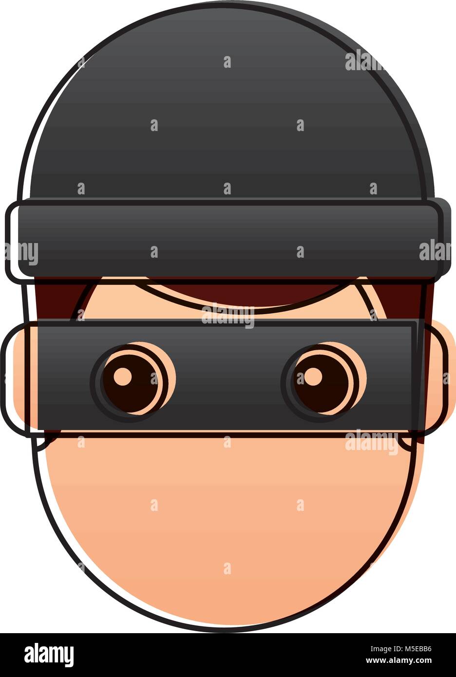 Bank robber hat Stock Vector Images - Alamy