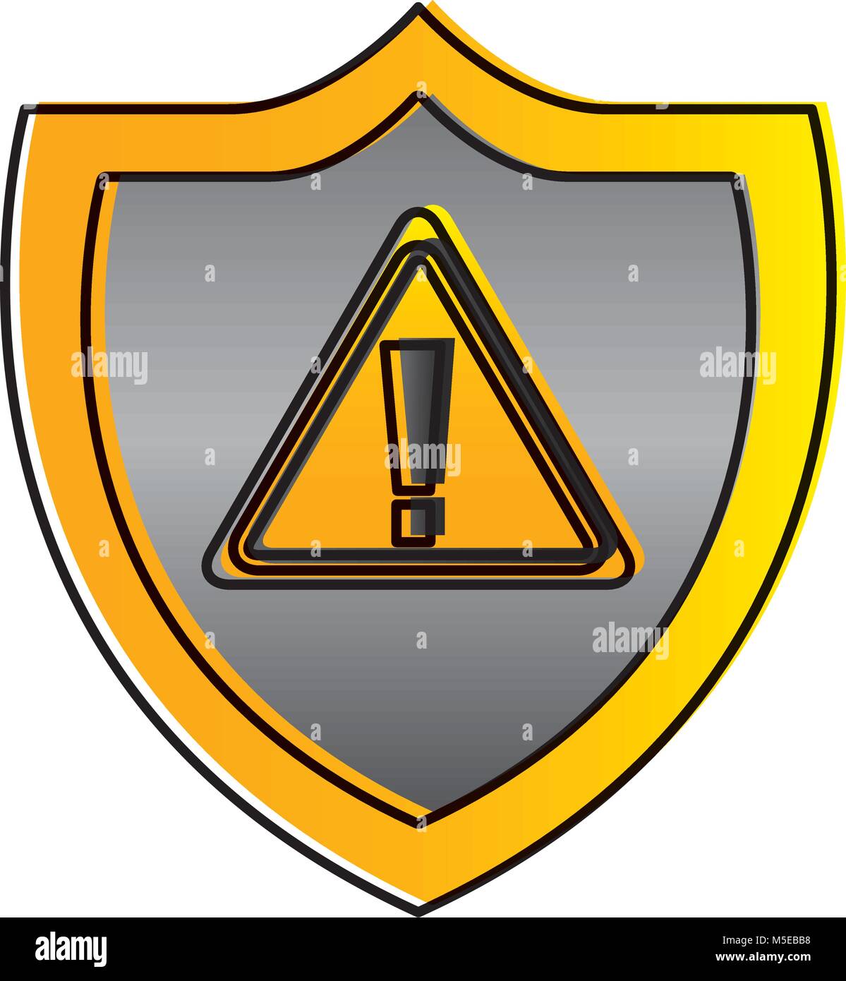 shield protection warning alert error data Stock Vector Image & Art - Alamy