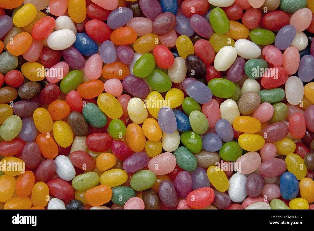 a selection of multi-colored jelly beans Stock Photo - Alamy