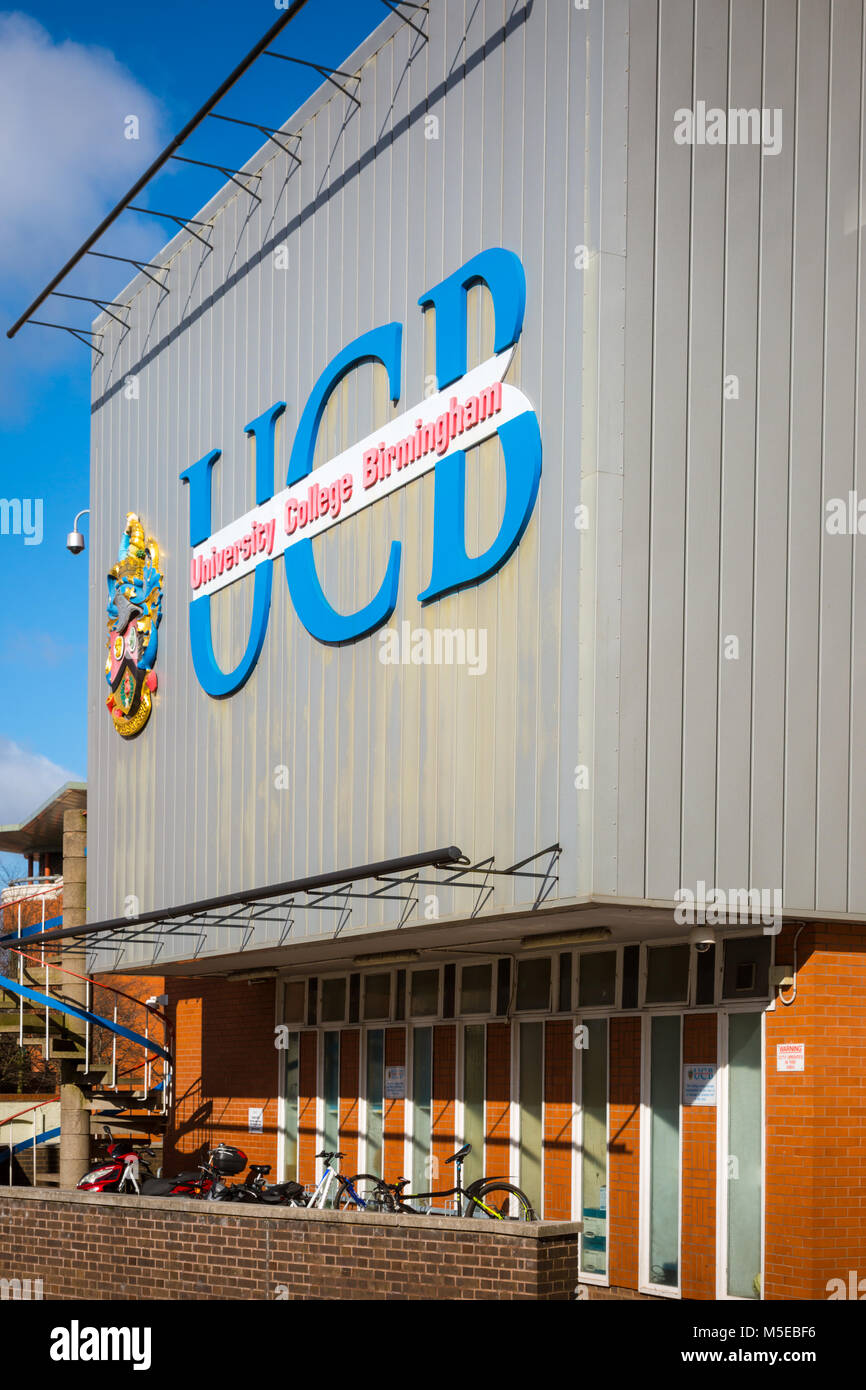 The University College Birmingham buildings, Birmingham city centre UK ...