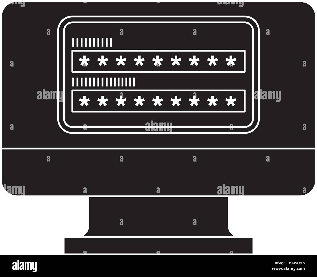 screen computer password login access Stock Vector Image & Art - Alamy
