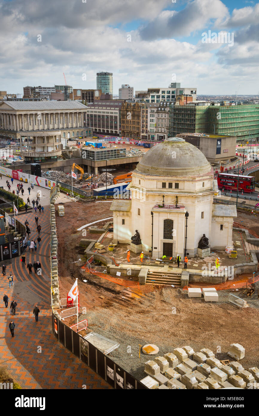 View of the redevelopment of Birmingham city centre UK Stock Photo - Alamy