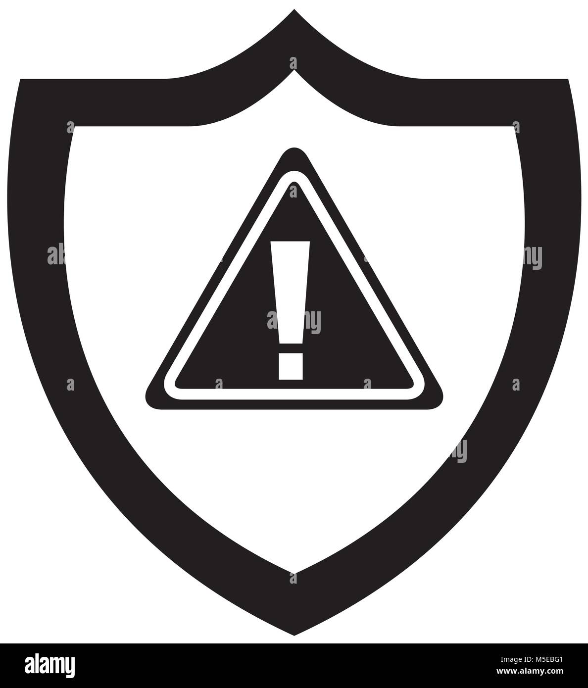 shield protection warning alert error data Stock Vector Image & Art - Alamy