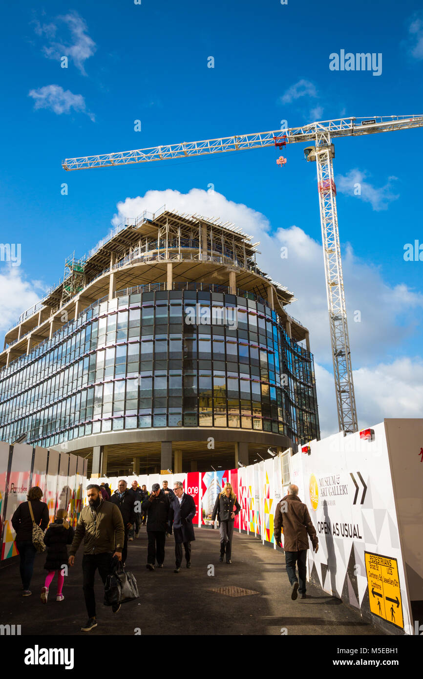 View of the redevelopment of Birmingham city centre UK Stock Photo - Alamy