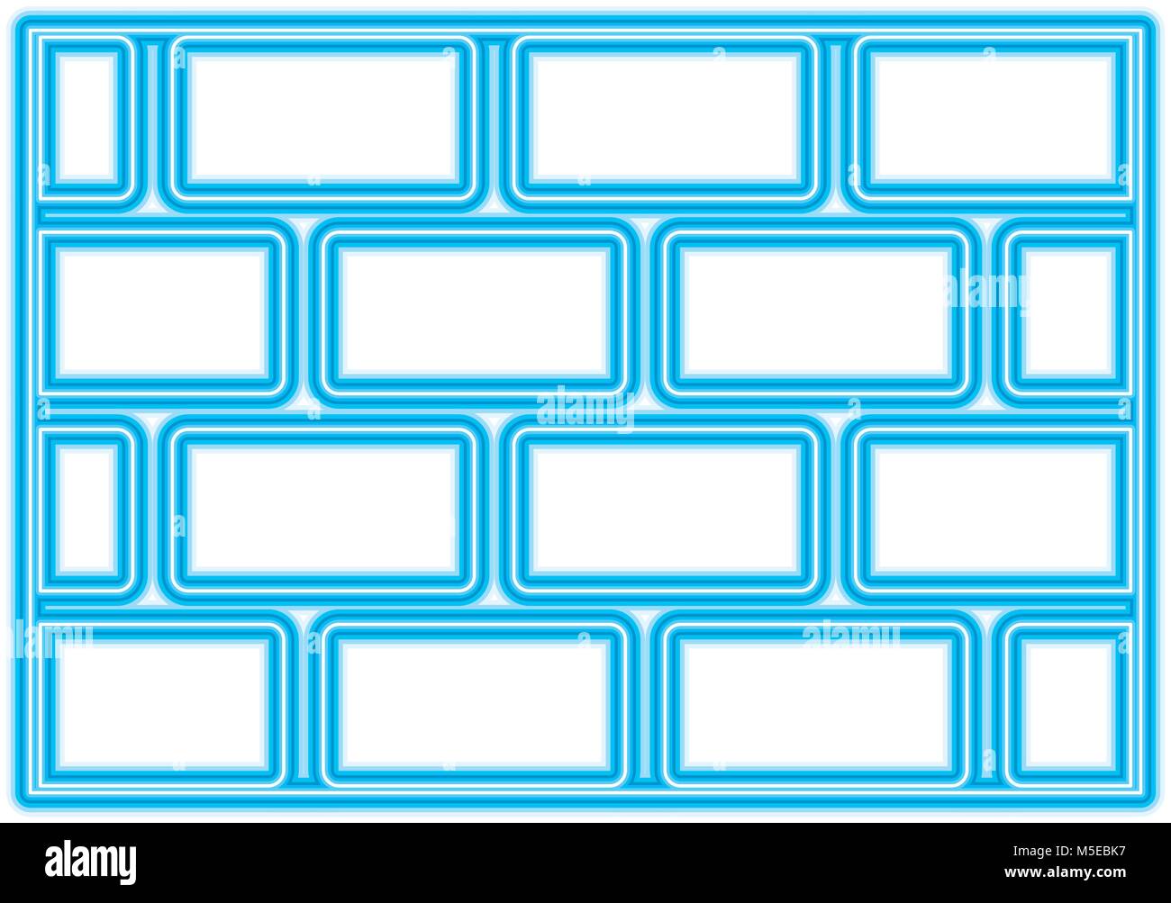 Concrete blocks wall pattern Stock Vector Images - Alamy