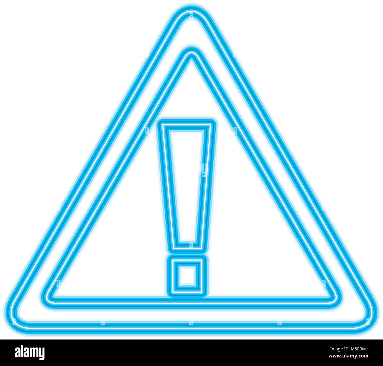 Warning neon text vector Stock Vector Images - Alamy